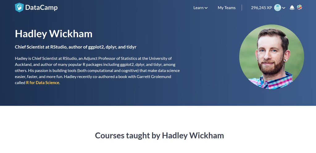 Hadley Wickham at Data Camp – Data Science Review