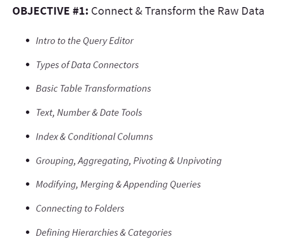 Power BI Objective 1 – Data Science Review
