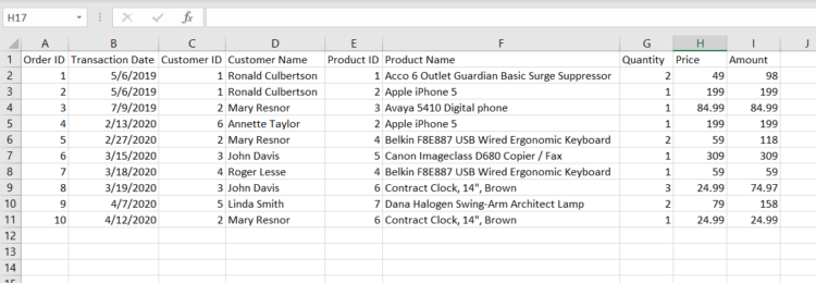 Spreadsheet With Data Data Science Review