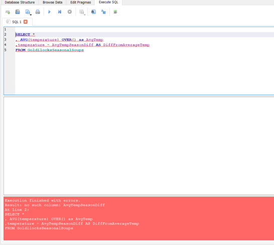 SQL Query Error 1 – Data Science Review